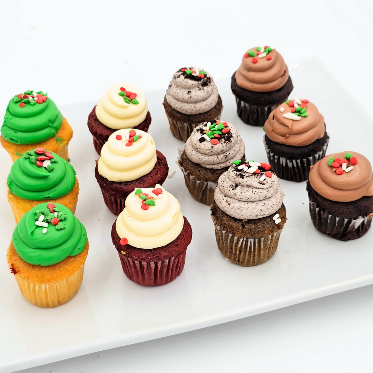 Christmas Mini Cupcake 12pk – Edda's Cake Designs