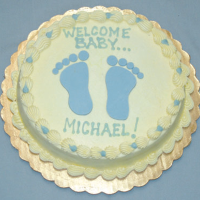 Baby Footprints Cake – Edda's Cake Designs